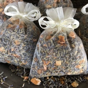 Set of 6 Lavender and Lemon Sachets - Etsy