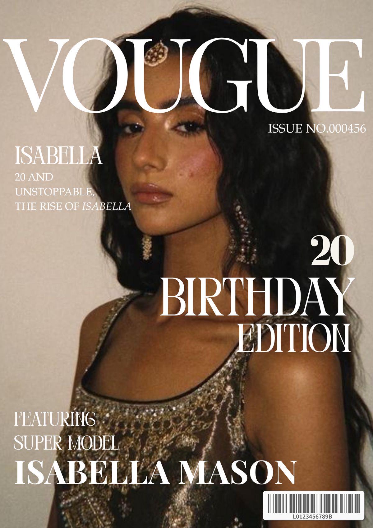 Personalised Celebrity Magazine Template | Custom Birthday Gift ...
