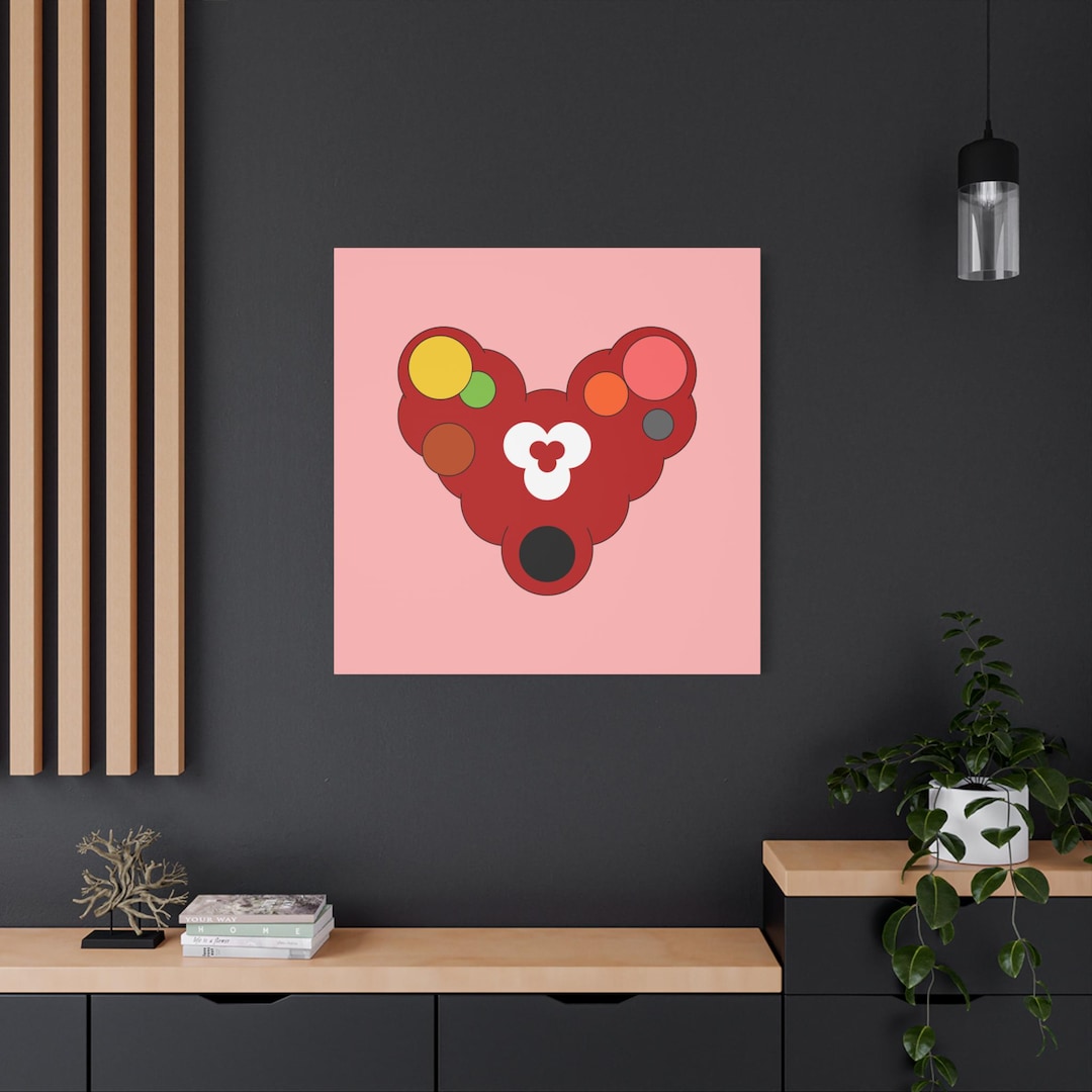 7 Deadly Sins Heart Canvas, Symbolic Meaningful Art, Conceptual Pop Art ...