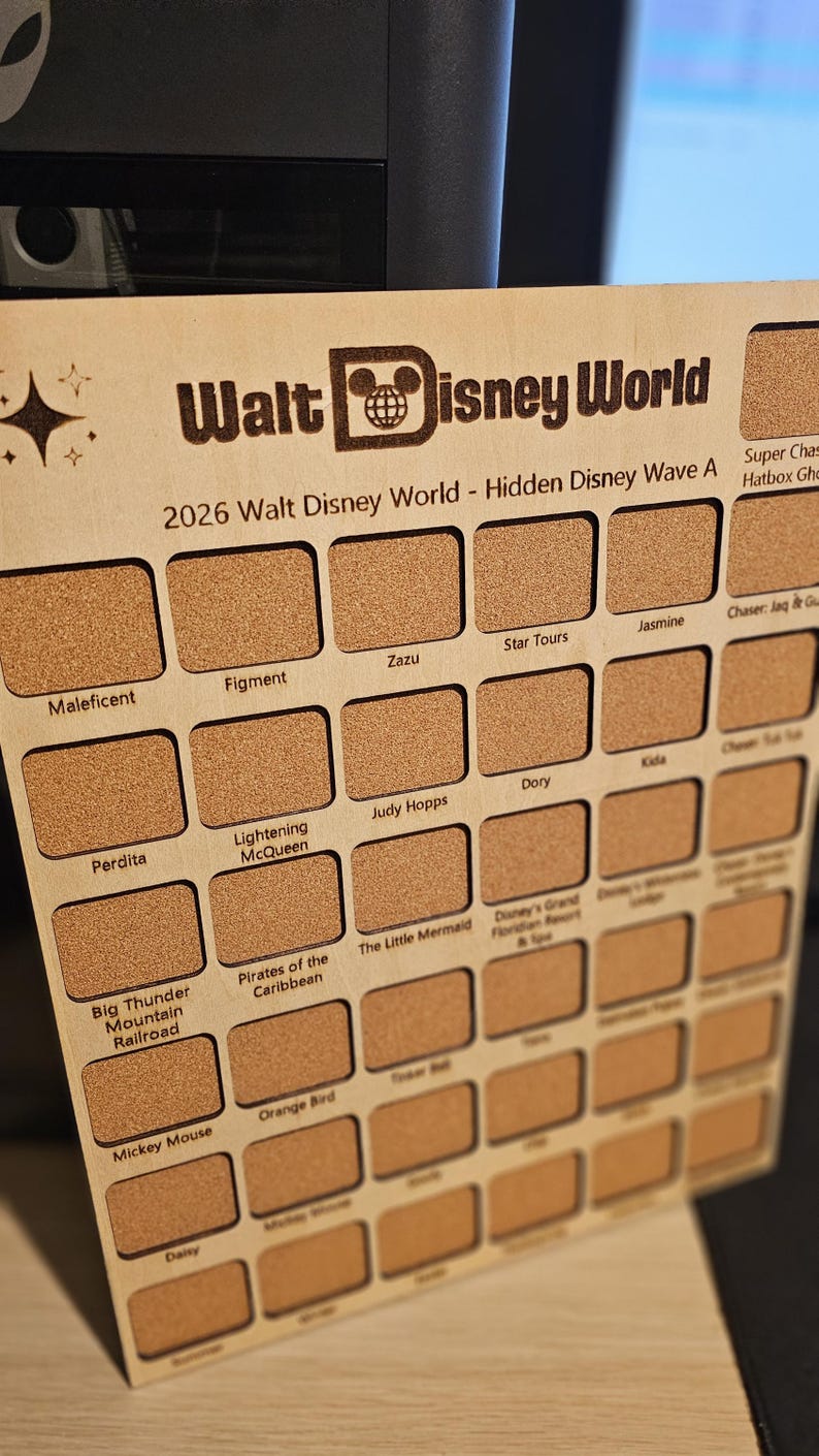 Disneyworld Hidden Mickey Wave A 2026 Pin Board - Etsy