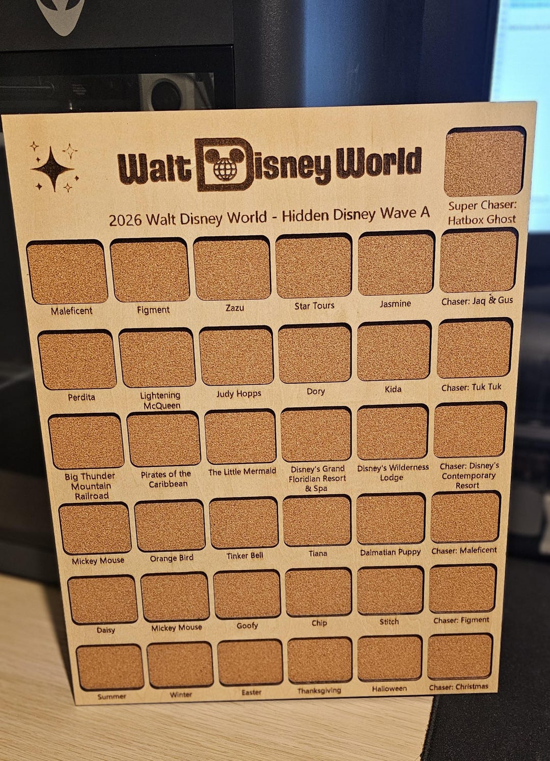 Disneyworld Hidden Mickey Wave A 2026 Pin Board - Etsy