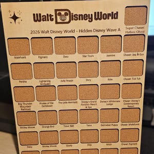 Disneyworld Hidden Mickey Wave A 2026 Pin Board - Etsy