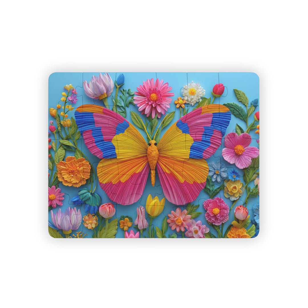 Butterfly Kids' Puzzle 30-piece Learning Activity for Children Animal ...
