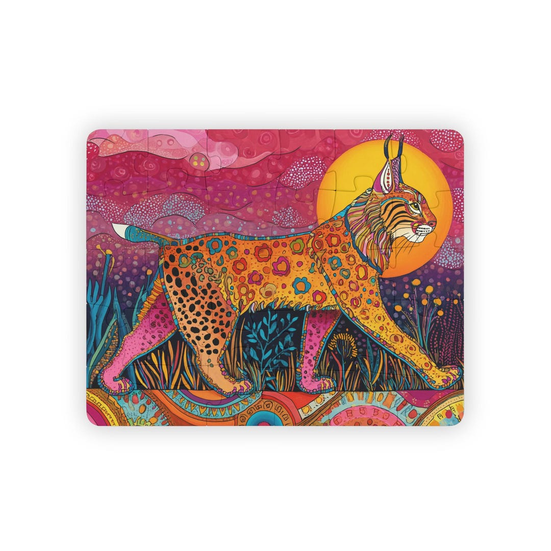 Bobcat Kids' Puzzle, 30-piece, Learning Activity for Children - Etsy