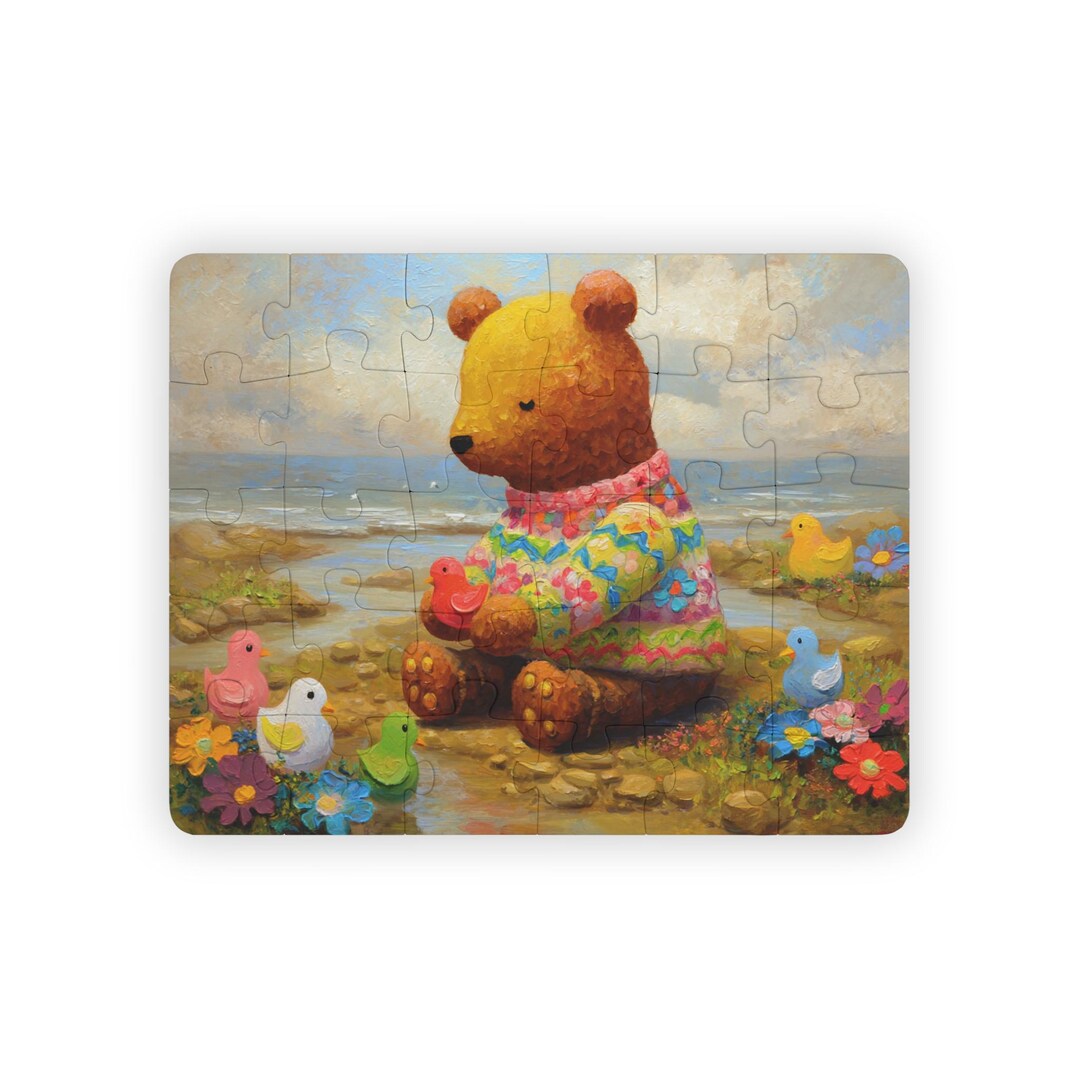 Teddy Bear Kids' Puzzle 30-piece Learning Activity for Children Animal ...