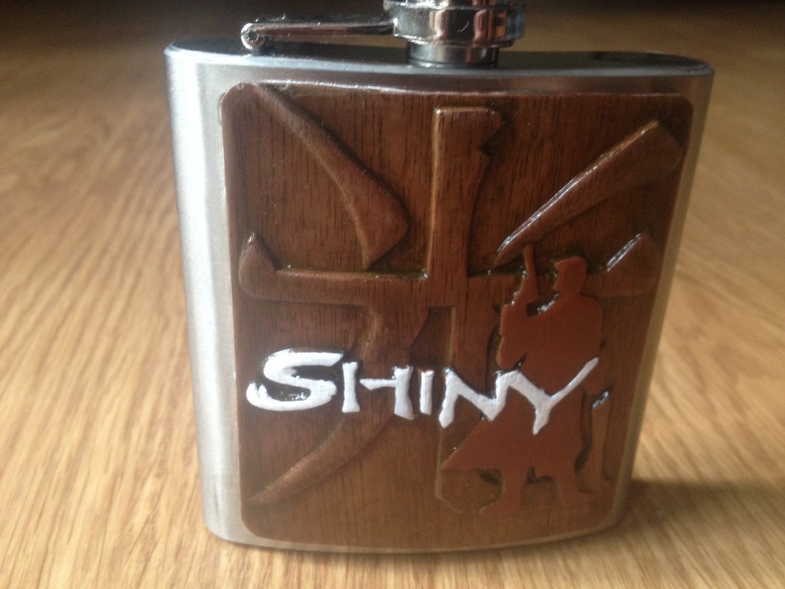 Hand Carved Shiny Flask - Etsy