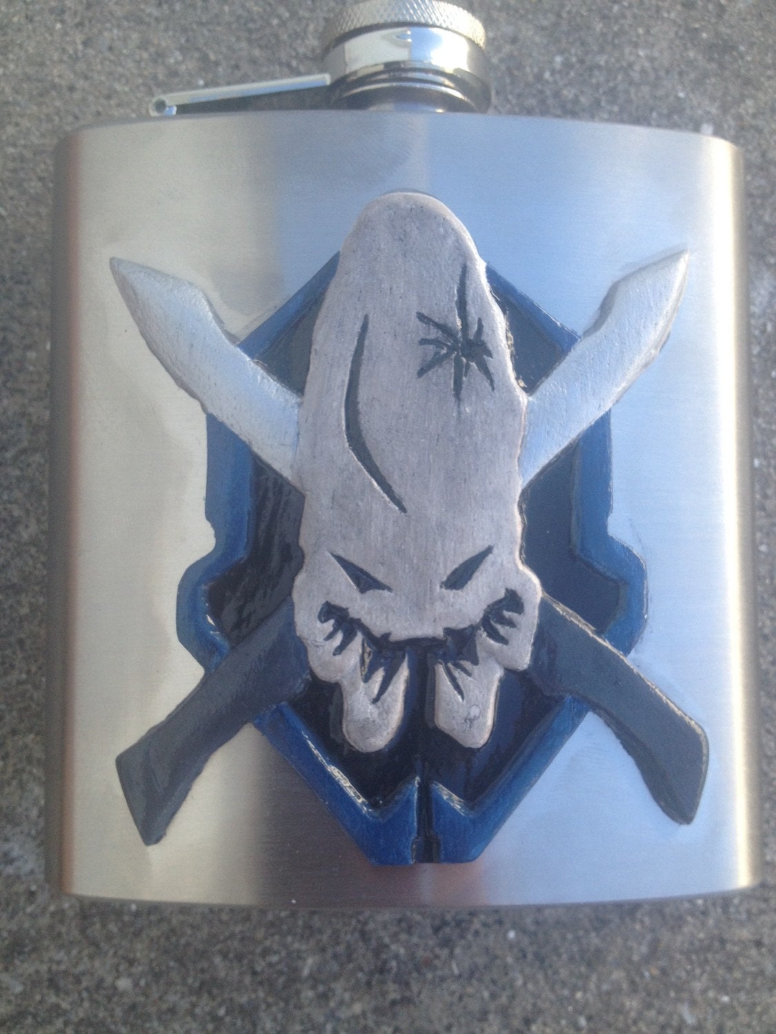 Hand-carved Legendary Flask (halo) - Etsy