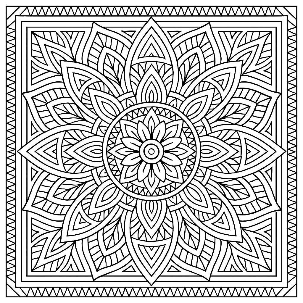 Fun Mandala Coloring Pages Bundle - Etsy