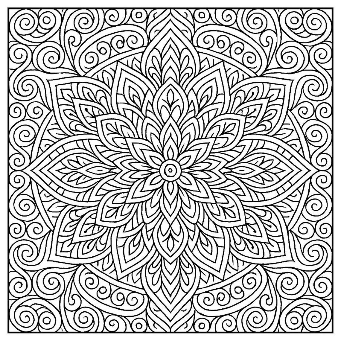 Intricate Mandala Coloring Pages Bundle - Etsy