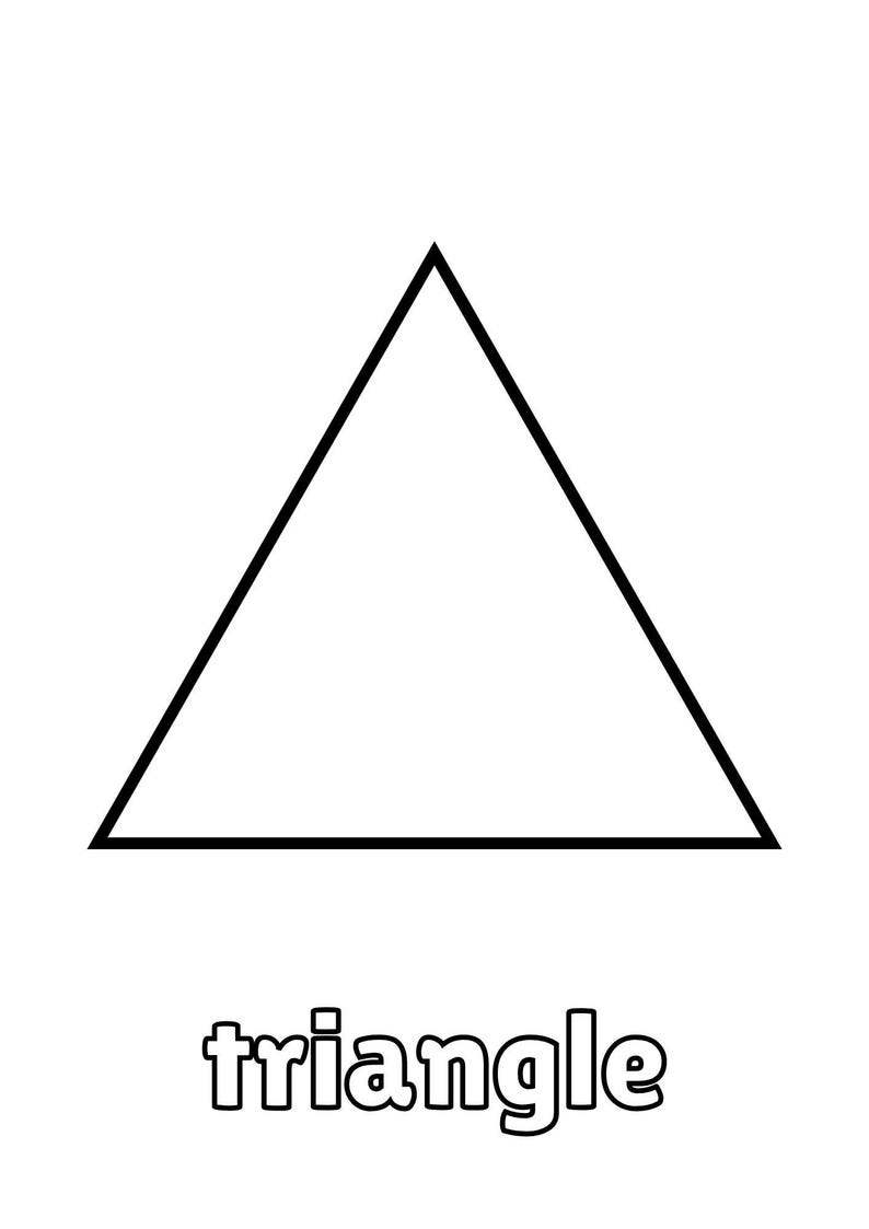 Shapes Coloring Pages for Kids | Preschool Shapes Printable PDF - Etsy