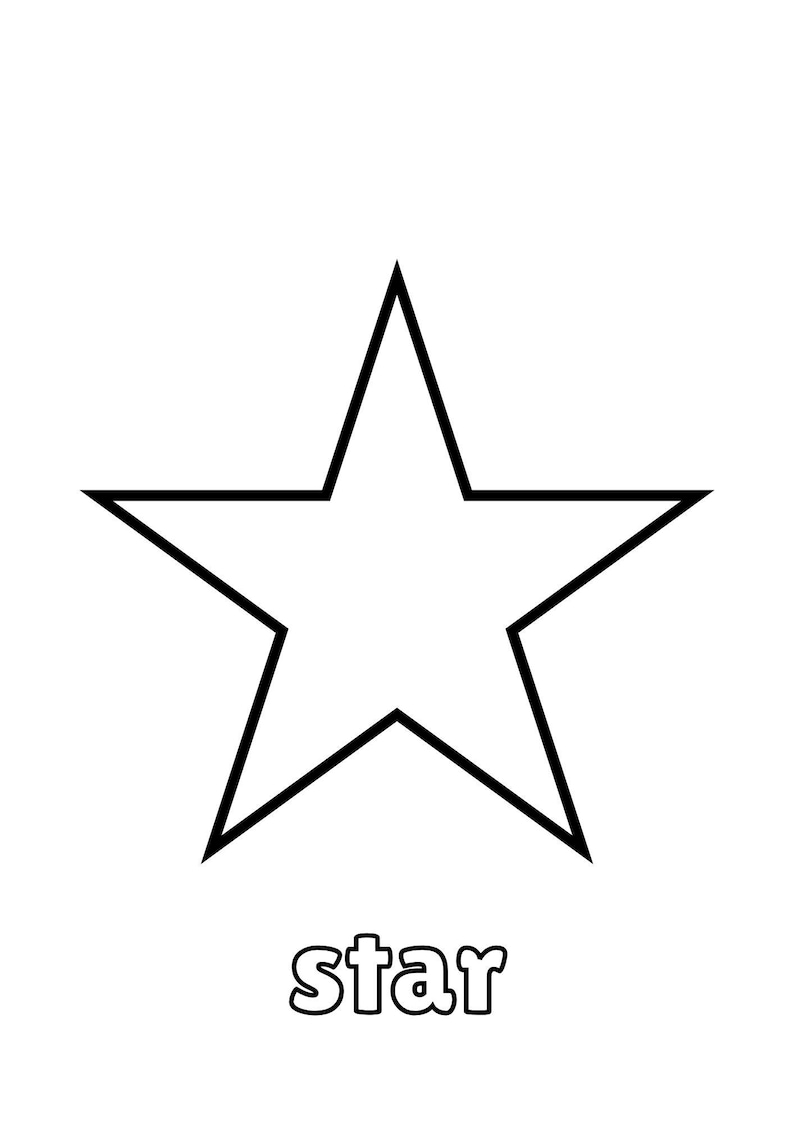 Shapes Coloring Pages for Kids | Preschool Shapes Printable PDF - Etsy