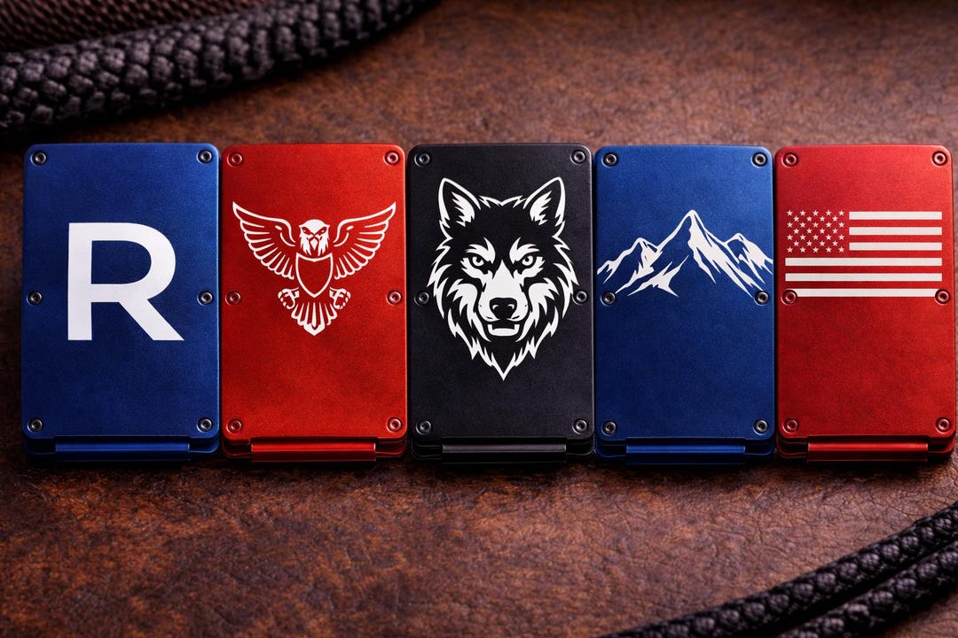 Custom Engraved Metal Wallet – Slim RFID Wallet With Multiple Design ...