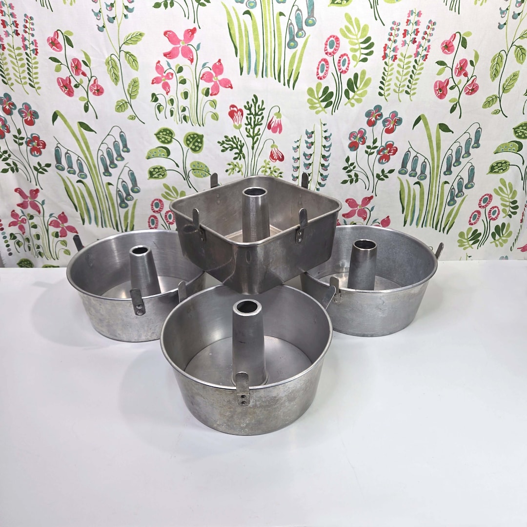 Vintage Aluminum Tube Cake Pan – 2 Pc Angel Food / Bundt Pan – Made in ...