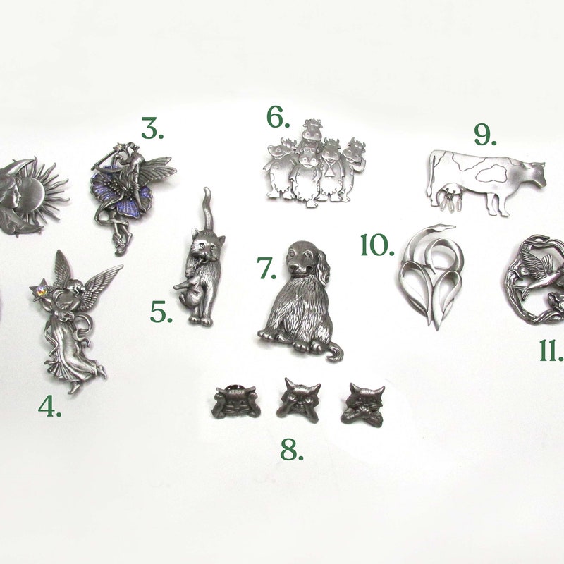 Pewter Pins - Etsy