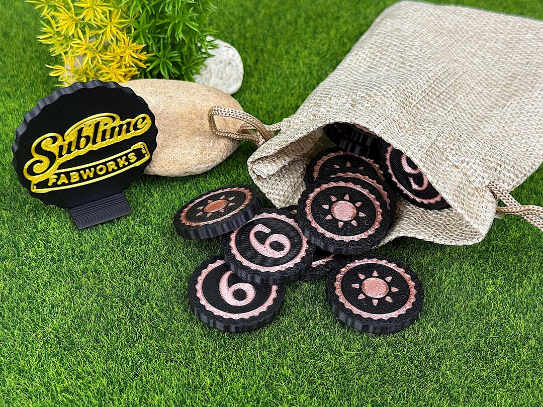 Woodland Board Game Upgrade Coins Set | 20 Coin Tokens | 6 Point ...