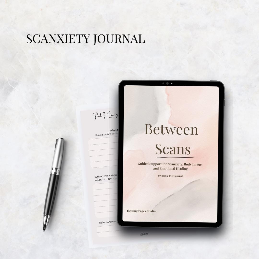 Scanxiety Journal for Cancer Survivors | Digital Goodnotes Planner ...