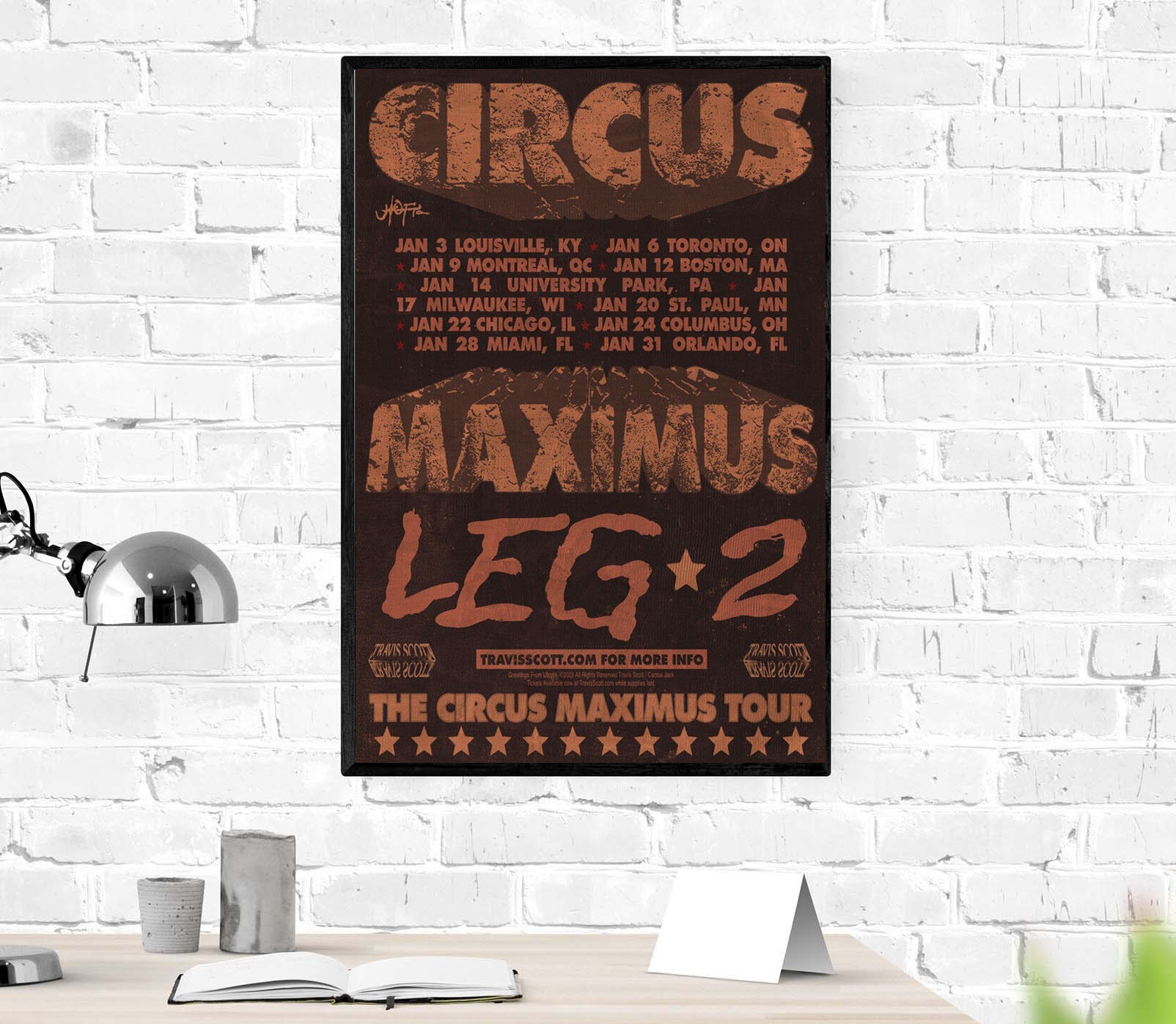 Travis The Circus Maximus Tour 2024 Tour Poster by Paula McGloin ...