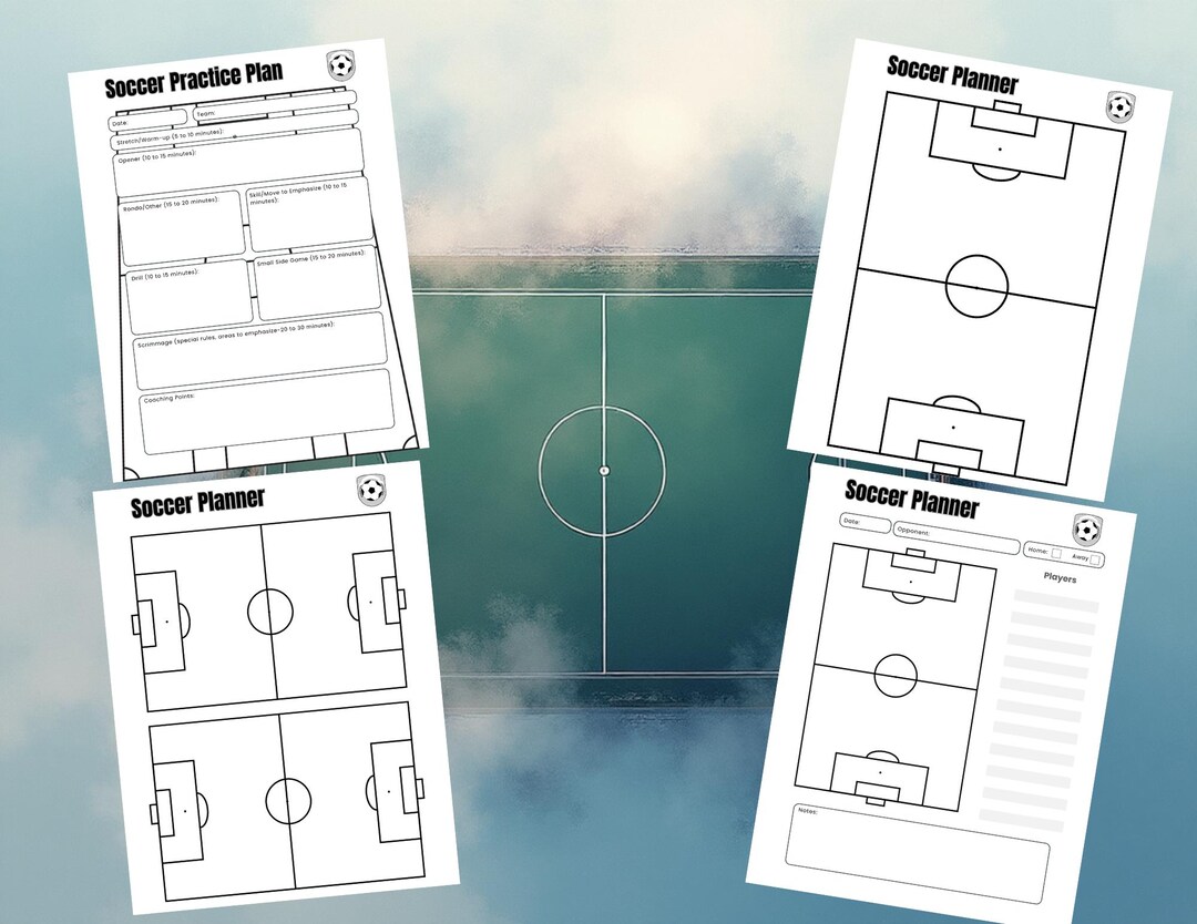 Soccer Training and Game Planner: Printable - Etsy
