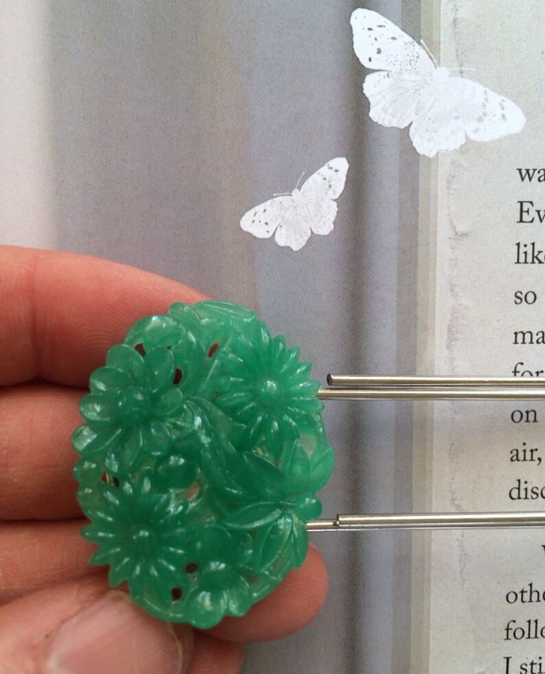 Vintage Bookmark Jade Colored Japanese Garden - Etsy Australia