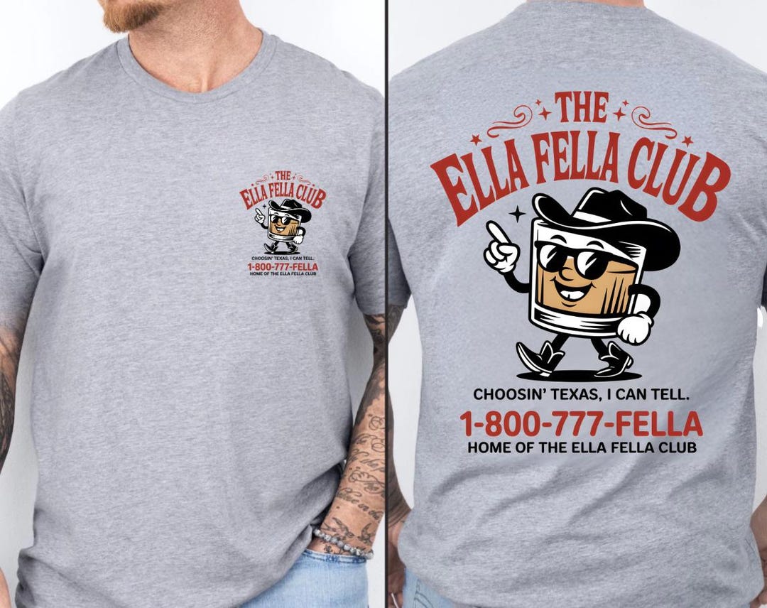 Ella Fella Club Cowboy Whiskey Graphic Tee, Western Country Concert ...