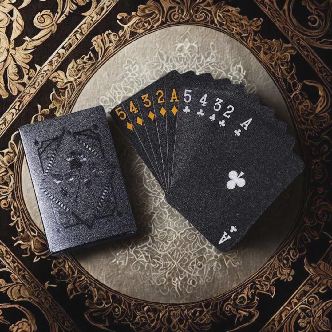 Luxury Gold Foil Playing Cards: Waterproof Poker Deck - Etsy
