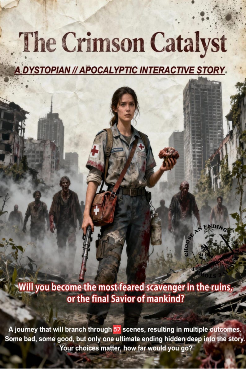 Interactive Dystopian Novel - the Crimson Catalyst (digital Download ...