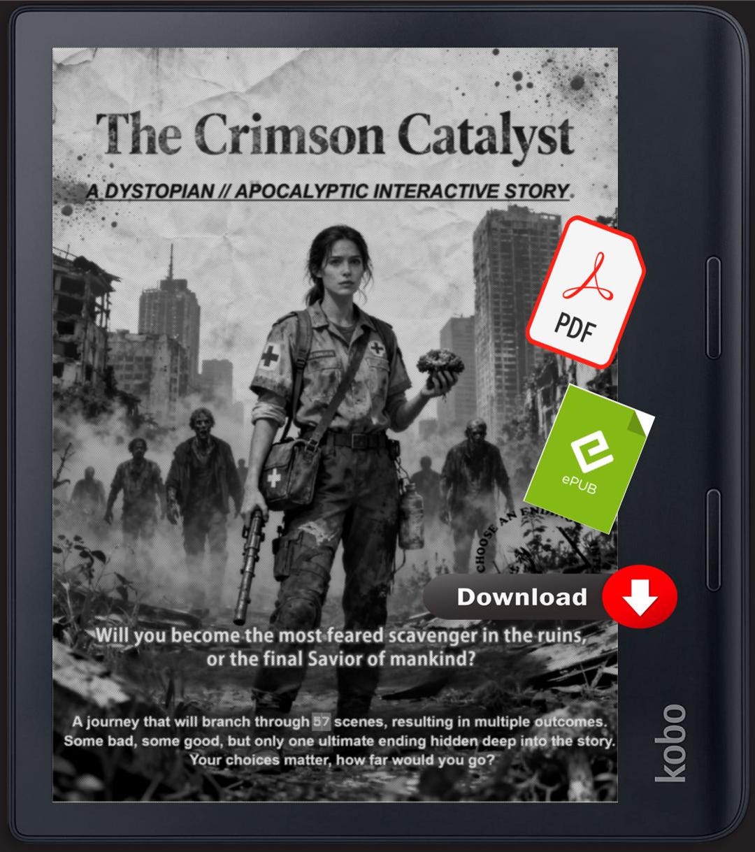 Interactive Dystopian Novel - the Crimson Catalyst (digital Download ...