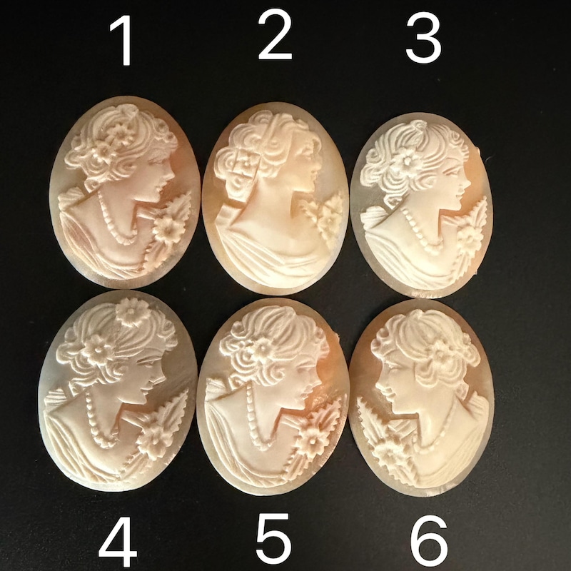 Vintage Shell Cameo Rings - Etsy