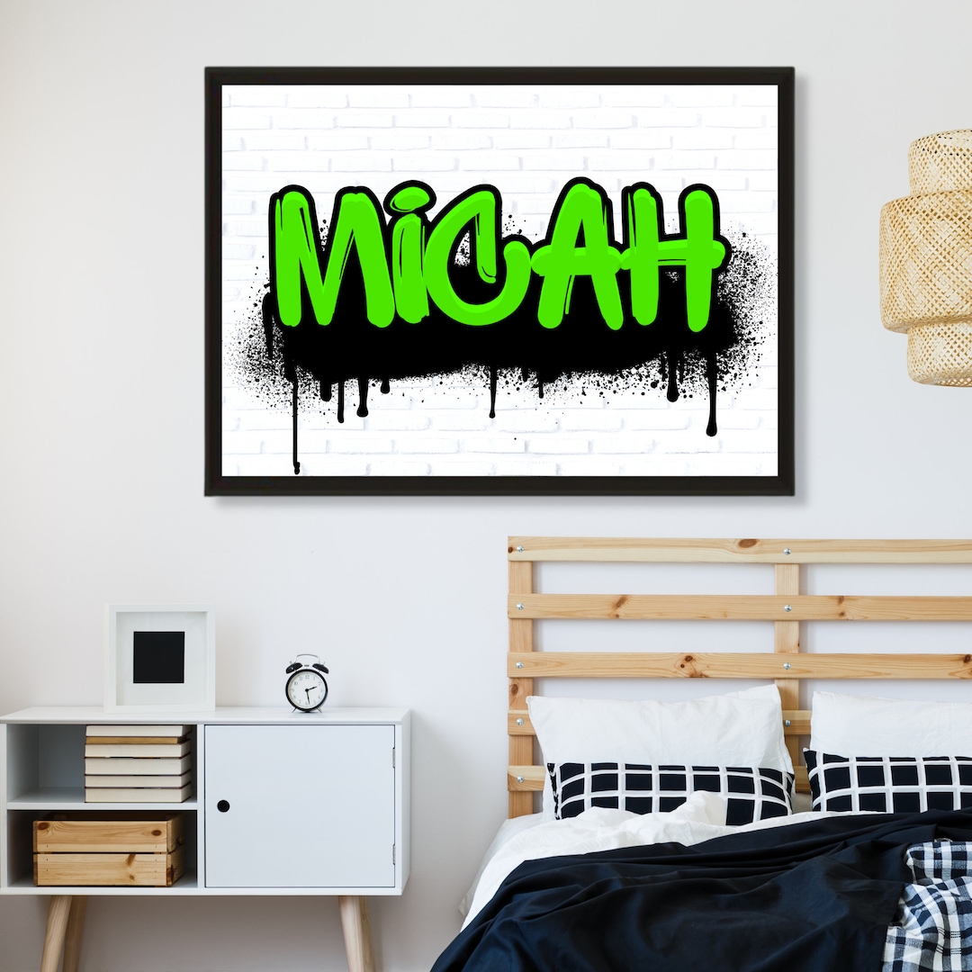 Teen Boy Print, Teenage Boy Art, Wall Decor Boys Bedroom, Name Sign ...