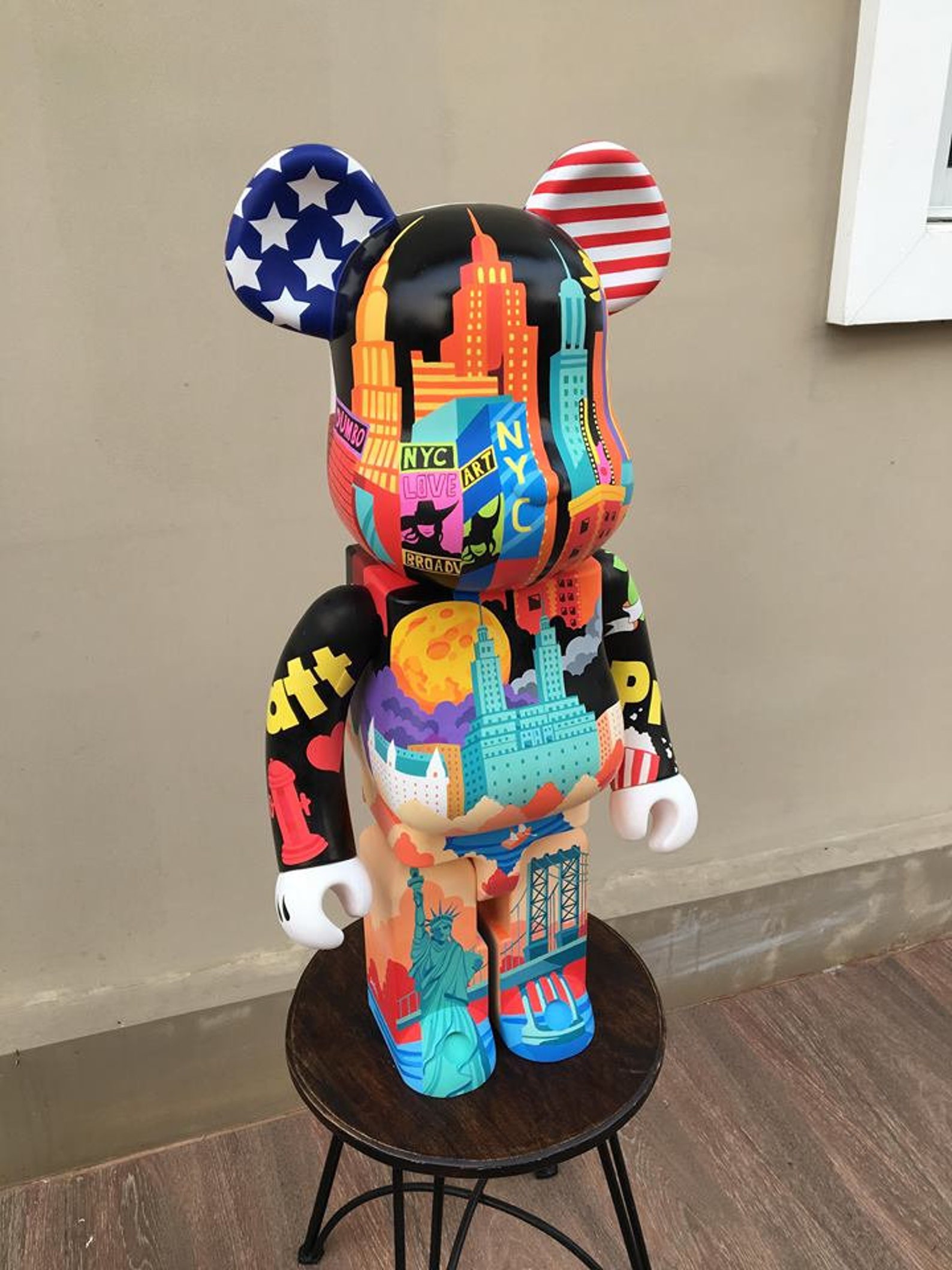 NYC Custom Bearbrick 1000% 70cm by Annatar Luxury - Etsy