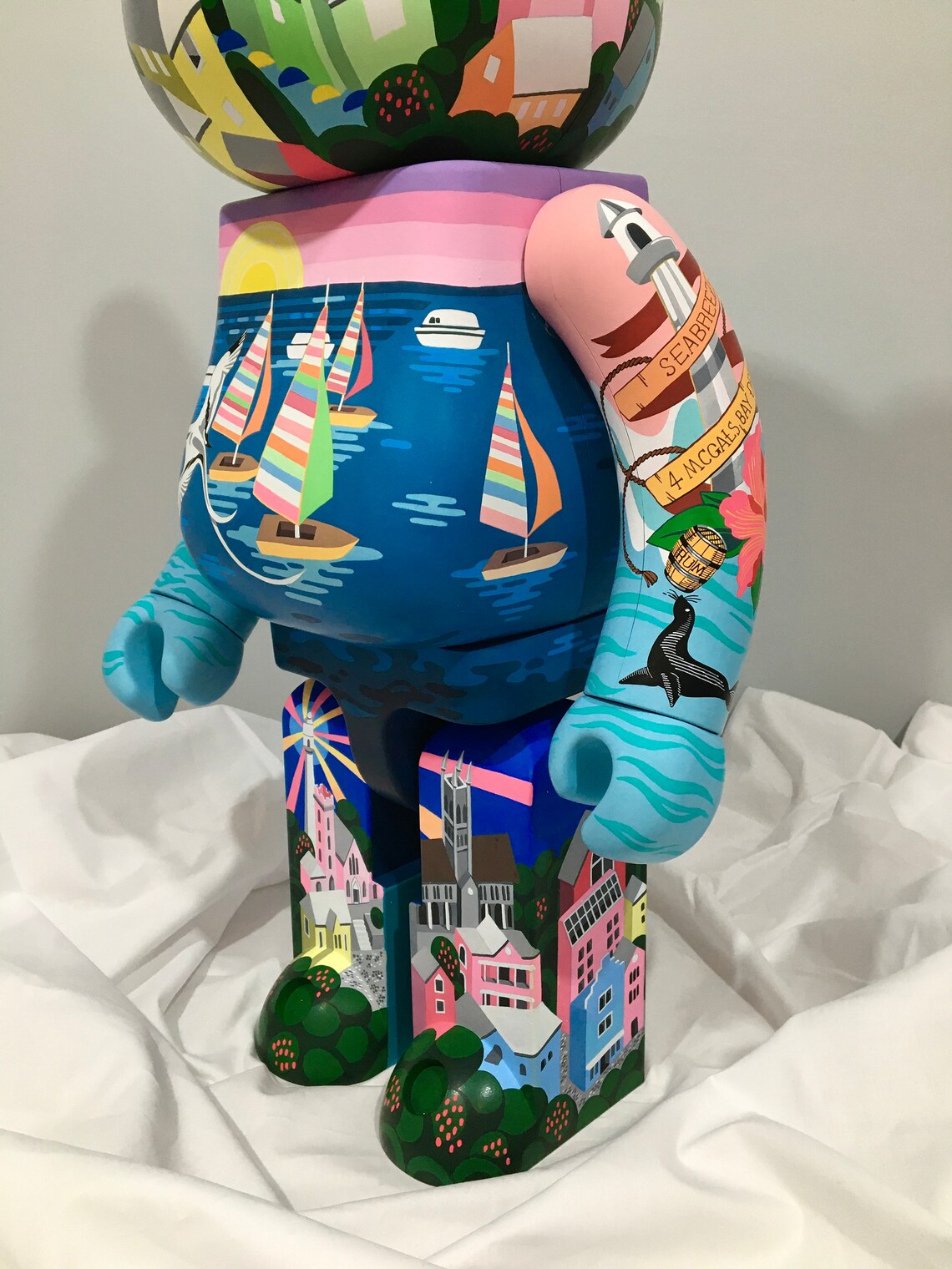 BERMUDA Custom Bearbrick 1000% 70cm by Annatar Luxury | Etsy