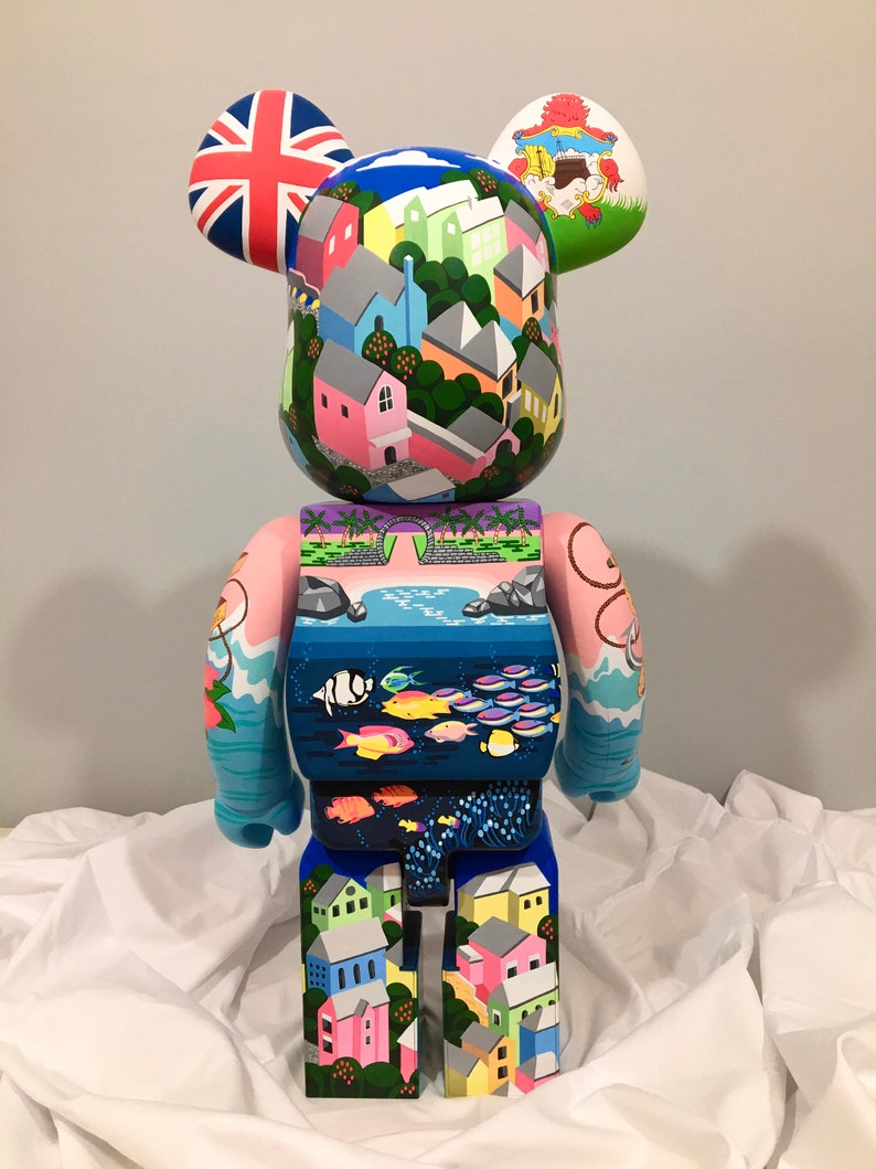 BERMUDA Custom Bearbrick 1000% 70cm by Annatar Luxury | Etsy