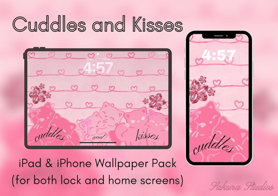 Cute Aesthetic Lockscreen Homescreen Wallpaper for iPad and iPhone - Etsy
