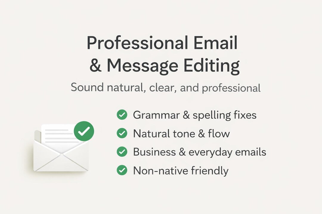 Rewrite Emails & Messages to Sound Natural (professional Editing) - Etsy