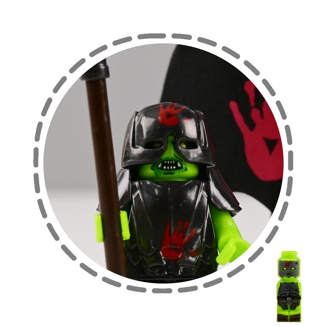 Iconic Uruk-hai Berserker Minifigure - Fierce Enemy of Rohan ...