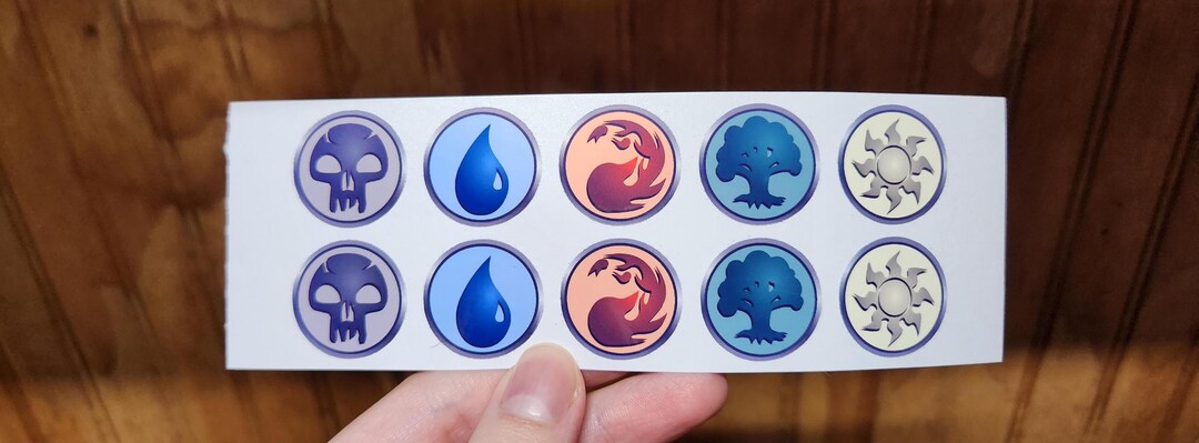 Mana Symbol Sticker Sheet MTG Stickers 1-inch All Colors - Etsy