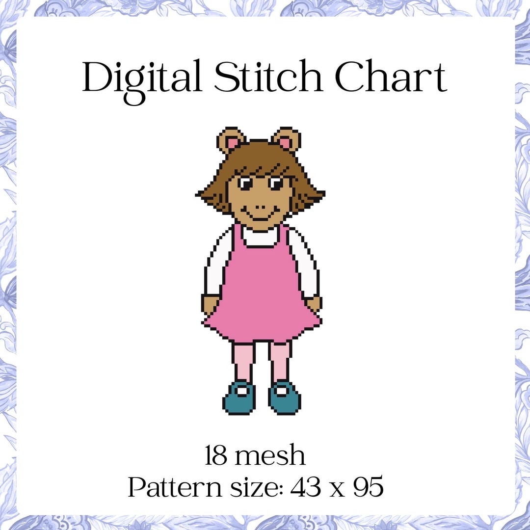 DW - Digital Needlepoint Chart | 18 Mesh | Downloadable File - Etsy