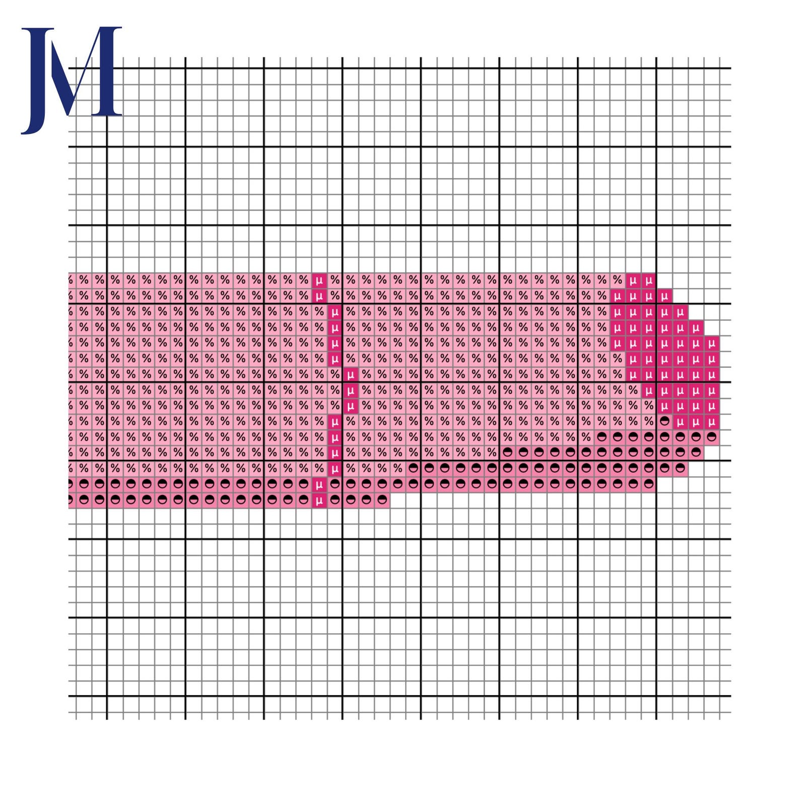 Rhode Lip Tint - Digital Needlepoint Chart | 18 Mesh | Downloadable ...
