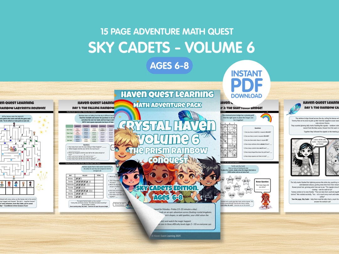 Adventure Math Quest - Sibling Parallel – Sky Cadets Workbook Volume 6 ...