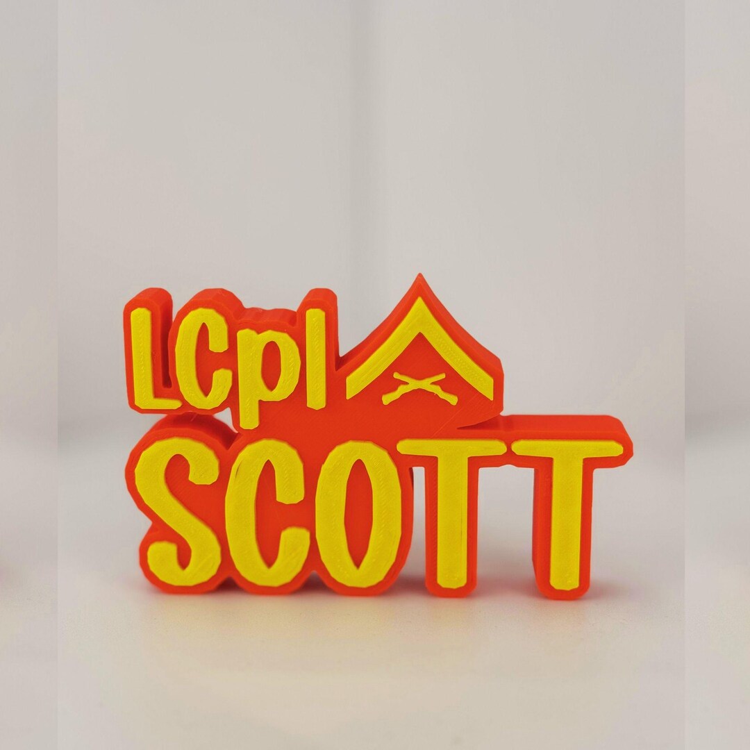 Personalized Marines Lance Corporal Desk Name Plate, Lcpl Gift, Lance ...