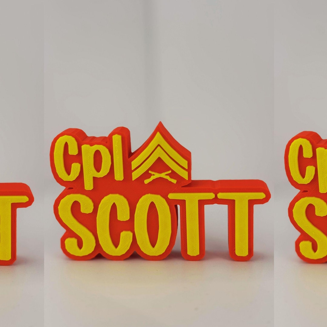 Personalized Marines Corporal Desk Name Plate, Cpl Gift, Corporal ...