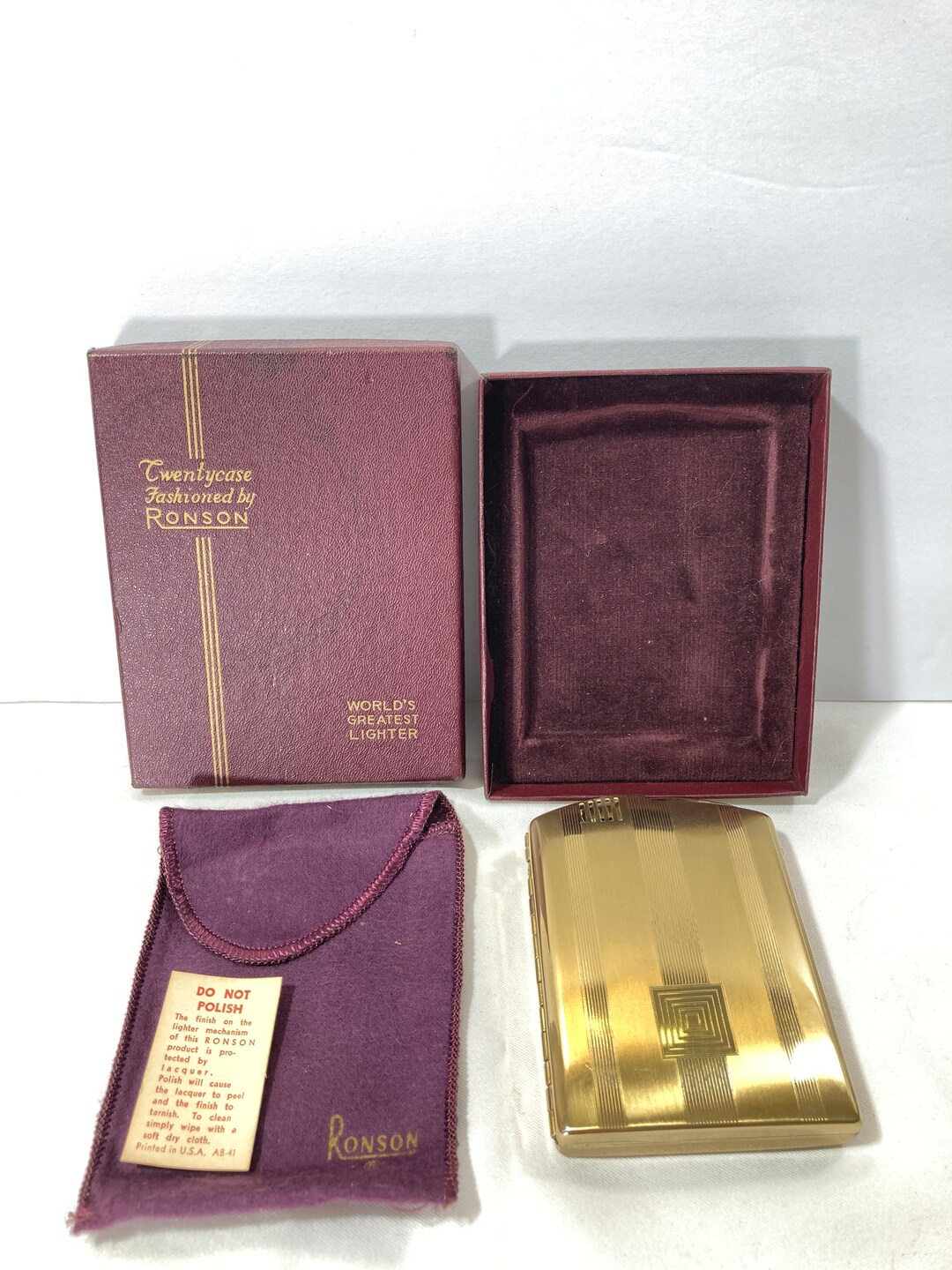 Ronson Twenty Lighter/case New in Box - Etsy