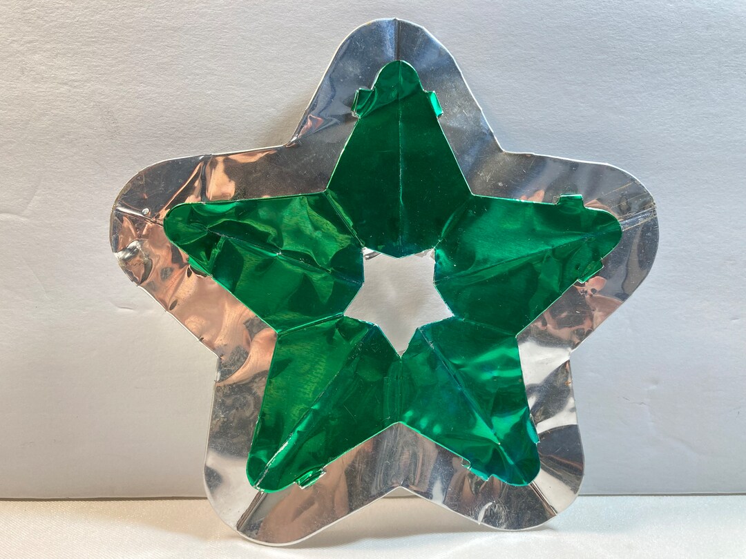 Christmas Light Reflector & Box of Silver Glass Balls - Etsy