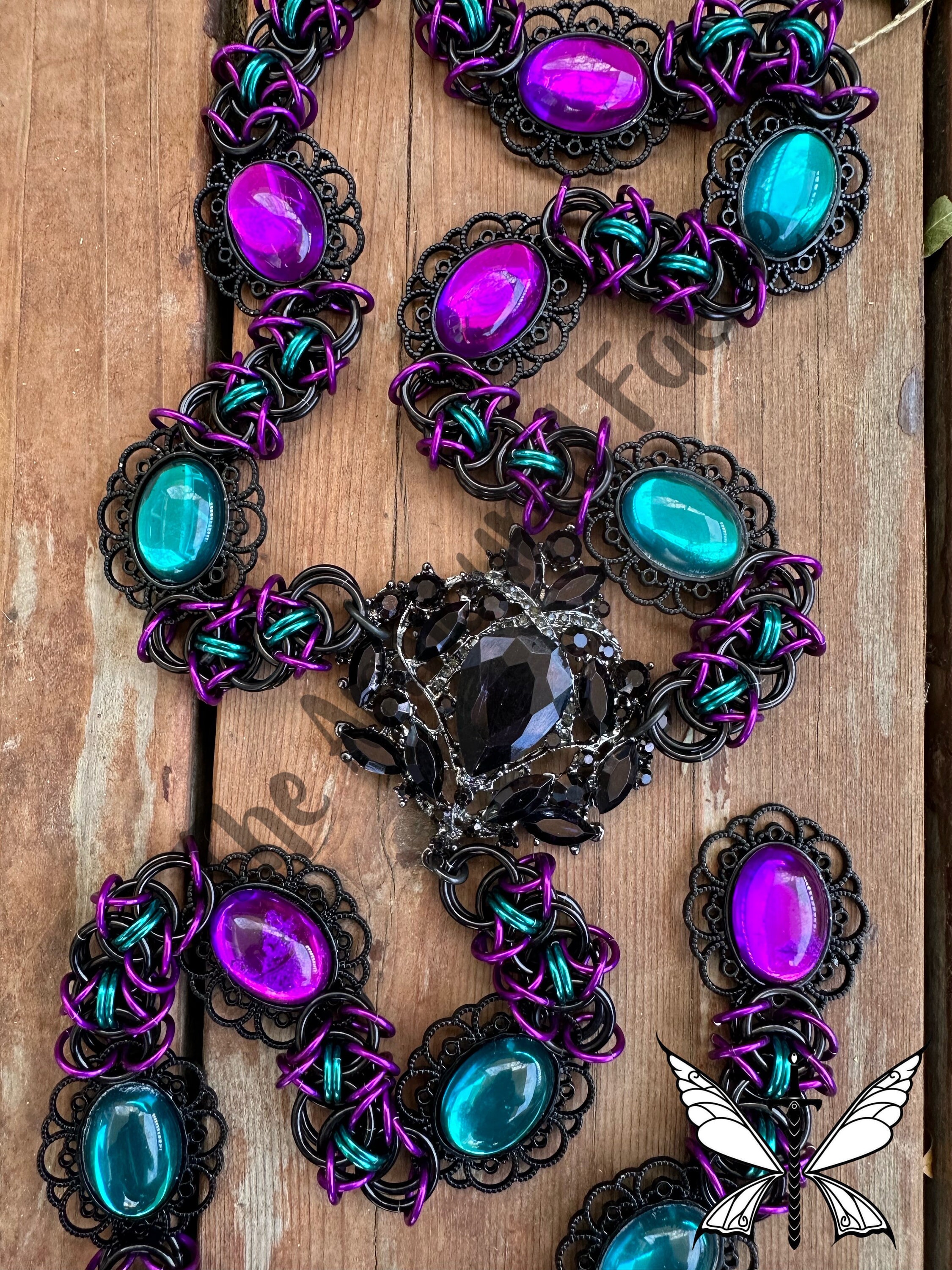 Goth Barbed Wire Peacock Girdle - Etsy