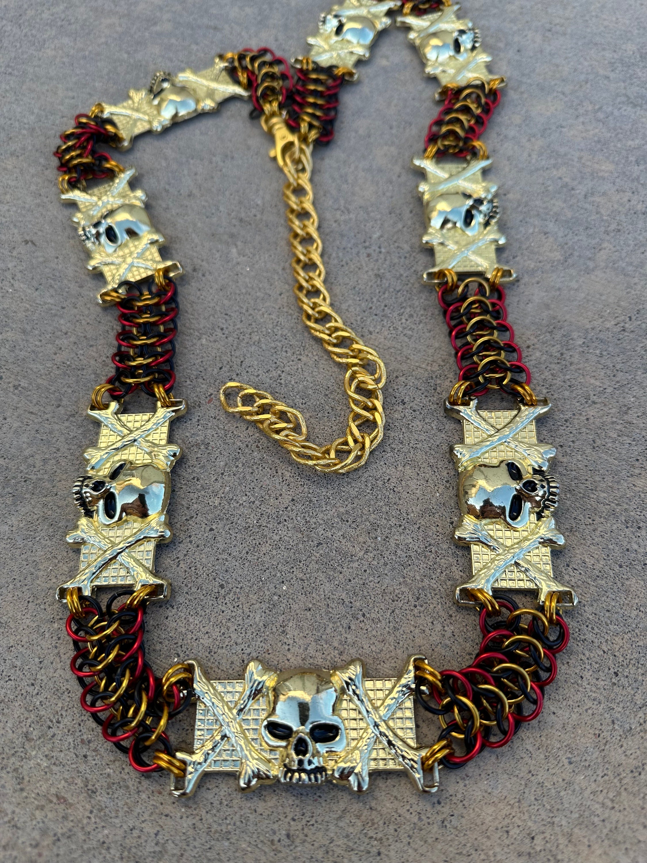 Skull and Crossed Bones Belt Baldric or Chain of Office - Etsy