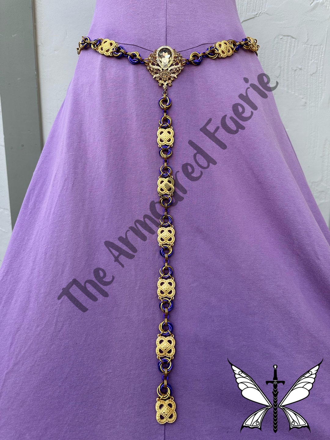 Lady Elyannah Style Girdle (purple/gold Unique) - Etsy