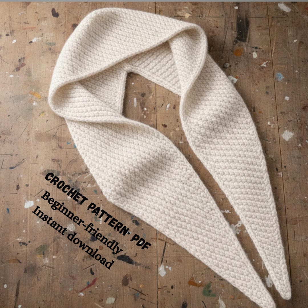 Beginner Friendly Sophie Hooded Scarf Knitting Pattern PDF | Knitted ...