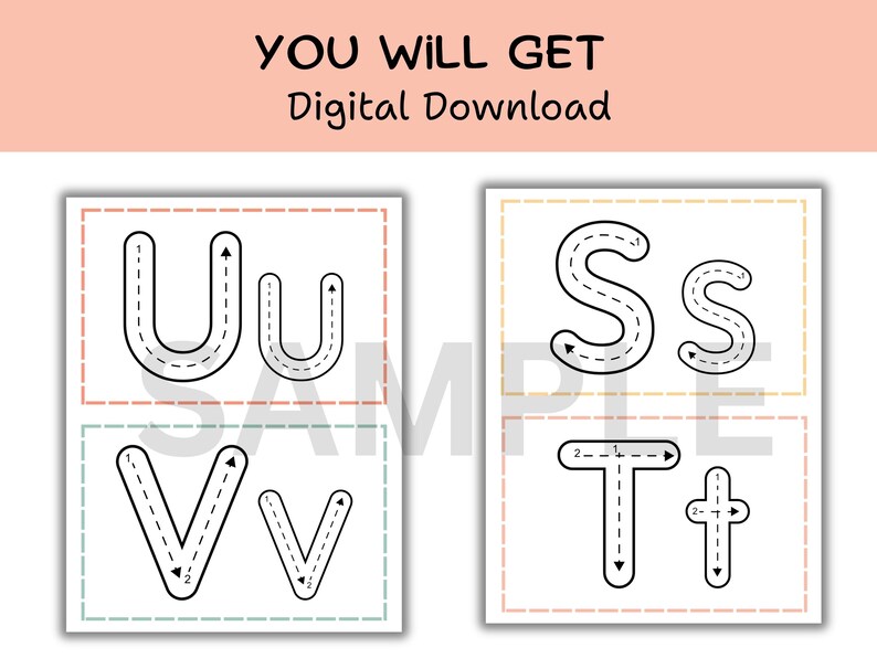 Alphabet Tracing Flashcards A–Z Printable | Builds Fine Motor Skills ...