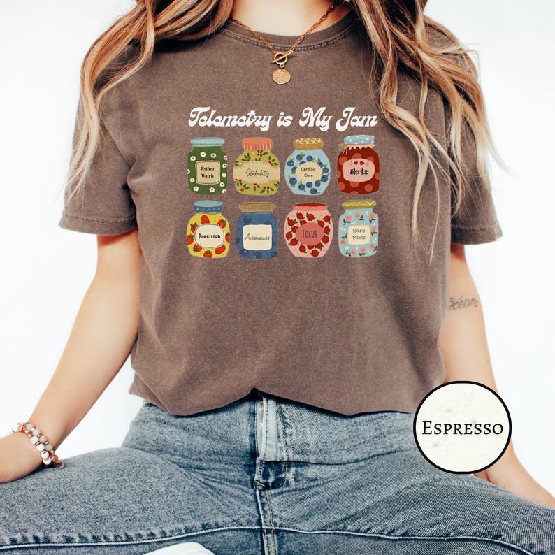 Comfort Colors® Telemetry Nurse Shirt, Tele is My Jam Tee, Cardiac ...