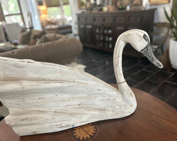 Lovely Huge Vintage Carved Swan Signed Wild Bill 1947 - Etsy